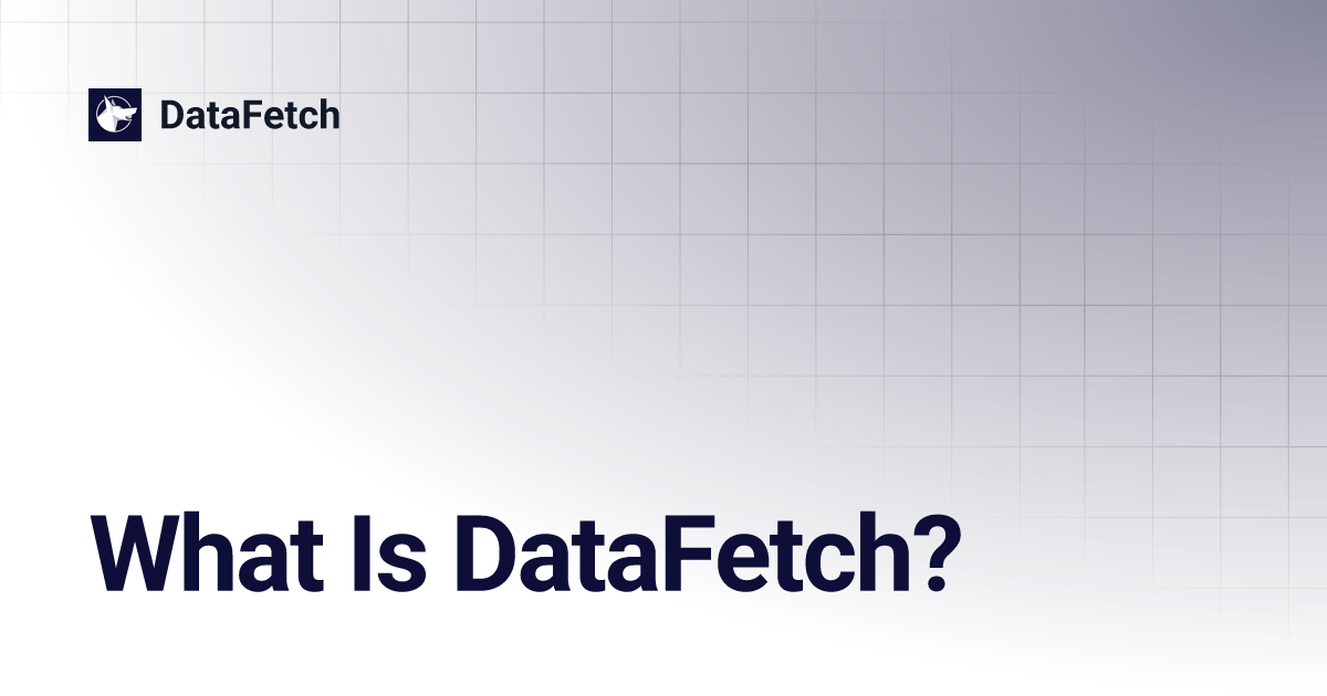 What Is Datafetch Datafetch 5092
